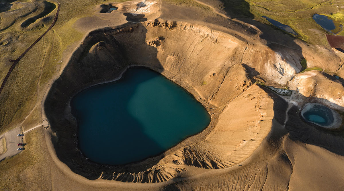 Inside Volcano Crater